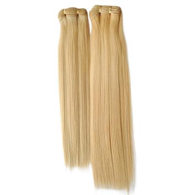 China 100% Remy Human Hair Machine Weft Extensions 14-26 Inch No Shedding Blonde for sale