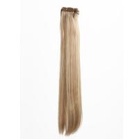 China 100g Remy Human Hair Machine Weft Extensions 14-26 Inch Double Drawn Russian Thin Hair for sale