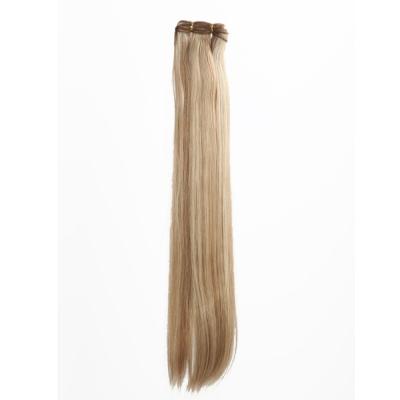 China 100g Remy Human Hair Machine Weft Extensions 14-26 Inch Double Drawn Russian Thin Hair for sale