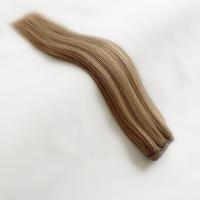 China Remy Human Hair Machine Weft Extensions 100g 14-26 Inch Double Drawn European Hair for sale