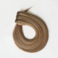 China Remy Human Hair Machine Weft Extensions 100g 14-26 Inch Double Drawn European Hair for sale