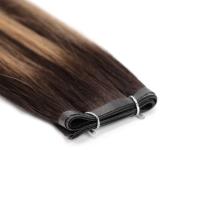 China 100% Remy Human Hair PU Skin Wefts Double Sided Natural Look 14-26 Inch 100g for sale