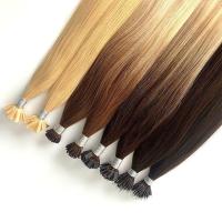 China Keratin Pre Bonded I Tip Hair Extensions Double Drawn 100% Remy Human Hair 12-26 Inch for sale