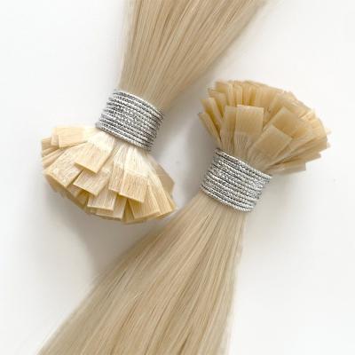 China 100% Russian Human Hair Double Drawn Flat Tip Hair Extensions 12-26 Inch Keratin Pre-Bonded for sale