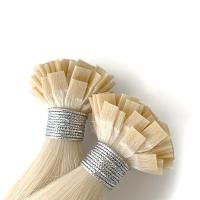 China 100% Russian Human Hair Double Drawn Flat Tip Hair Extensions 12-26 Inch Keratin Pre-Bonded for sale