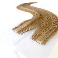 China Custom Slim Tape Double Drawn European Remy Hair Extensions 12-26 Inch 40-60g for sale