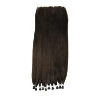 China 100% Virgin Remy Human Hair I Tip Extensions 0.7g Strand Keratin Pre Bonded Straight 12-26 Inch for sale