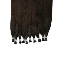 China 100% Virgin Remy Human Hair I Tip Extensions 0.7g Strand Keratin Pre Bonded Straight 12-26 Inch for sale