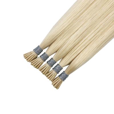 China Straight Double Drawn I Tip Human Remy Hair Extensions Keratin Pre Bonded 12-26 Inch for sale