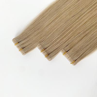 China European Double Drawn Human Hair Tape In Hair Extension 100% Remy 12-26 Inch Straight Body Wave for sale