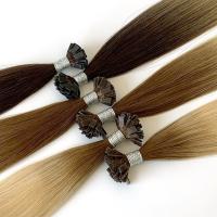 China Double Drawn Virgin Remy Human Hair Flat Tip Keratin Extensions 12-26 Inch 0.7g Strand for sale