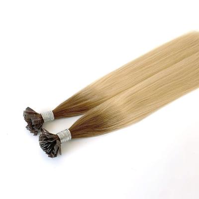 China Italian Keratin Remy Double Drawn Flat Tip Hair Extensions Straight 12-26 Inch 0.7-1g Strand for sale