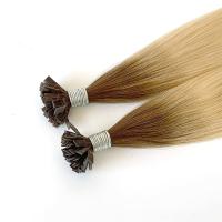 China Flat Tip Russian Hair Extensions Double Drawn Remy Human Hair 12-26 Inch Keratin U-Tip Pre-Bonded for sale