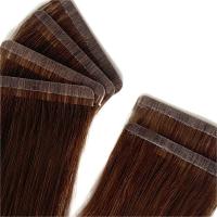 China Customized Double Tape Hair Extensions 100% Virgin Remy Human Hair 12-30 Inch No Shedding for sale