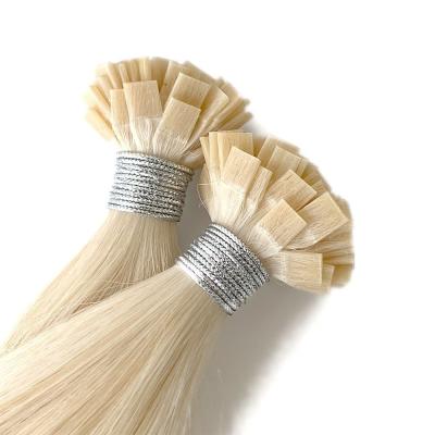 China Custom Pre-Bonded Flat Tip Hair Extensions Russian Remy 100% European Hair 12-26 Inch for sale