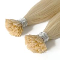 China 100% Remy Human Hair Flat Tip Straight Hair Extensions 12-26 Inch 0.7-1g Strand for sale