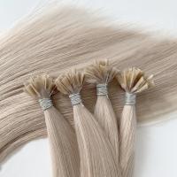 China Italian Keratin Glue Bond U Tip Human Hair Extensions Double Drawn Remy Brazilian 12-26 Inch for sale