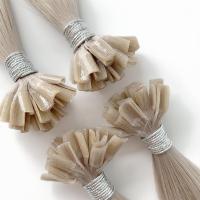 China Italian Keratin Glue Bond U Tip Human Hair Extensions Double Drawn Remy Brazilian 12-26 Inch for sale