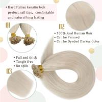 China 100 Remy Human Hair U Tip Extensions 1g Strand No Tangle No Shedding 12 to 26 Inch for sale