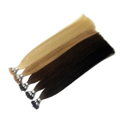 China 100% Remy Human Hair Y Tip Hair Extensions Straight 12-26 Inch 0.7g Strand for sale