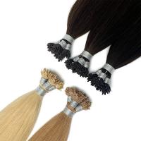 China 100% Remy Human Hair Y Tip Hair Extensions Straight 12-26 Inch 0.7g Strand for sale
