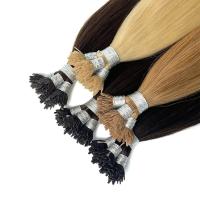 China 100% Remy Human Hair Y Tip Hair Extensions Straight 12-26 Inch 0.7g Strand for sale