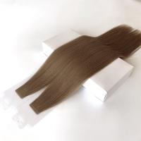 China Seamless Tape Hair Extensions 100% Human Hair Cuticle Aligned 40g 60g 12-30 Inch for sale
