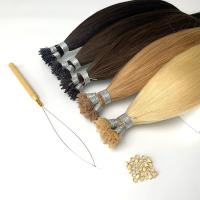 China Wholesale Russian Blonde Y Tip Human Hair Extensions 12-26 Inch 0.7g Strand Keratin Glue Custom for sale