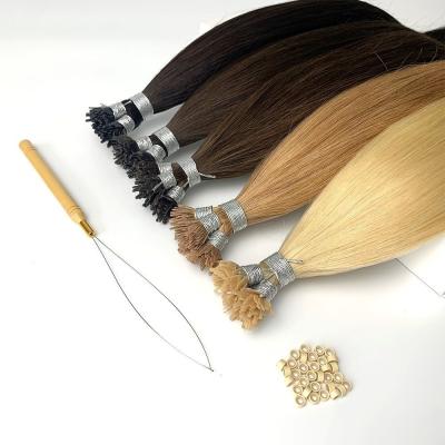 China Wholesale Russian Blonde Y Tip Human Hair Extensions 12-26 Inch 0.7g Strand Keratin Glue Custom for sale