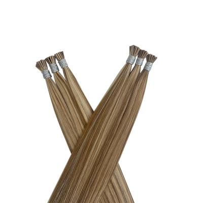 China 100% Remy Human Hair I Tip Hair Extensions 12-28 Inch No Shedding 0.7g Strand for sale