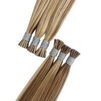 China 100% Remy Human Hair I Tip Hair Extensions 12-28 Inch No Shedding 0.7g Strand for sale