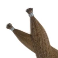 China 100% Remy Human Hair I Tip Hair Extensions 12-28 Inch No Shedding 0.7g Strand for sale
