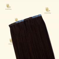China 100 Remy Human Hair Tape Hair Extensions 40g per Pack 18 Inch Silky Straight for sale
