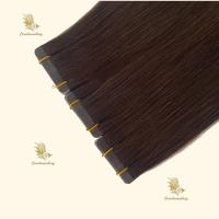 China 100 Remy Human Hair Tape Hair Extensions 40g per Pack 18 Inch Silky Straight for sale