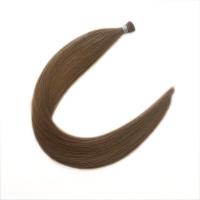 China Russian Pre Bonded I Tip Hair Extensions 100 Remy Human Hair 12 to 28 Inch 0.7g Strand for sale