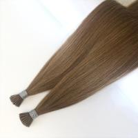 China Russian Pre Bonded I Tip Hair Extensions 100 Remy Human Hair 12 to 28 Inch 0.7g Strand for sale