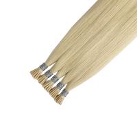 China 100% Remy Human Hair I Tip Hair Extensions 12-28 Inch Italian Keratin Glue Beads for sale