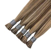China 100% Remy Human Hair Keratin I Tip Stick Hair Extensions 16-24 Inch Straight Multi Color for sale