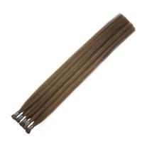 China 100% Remy Human Hair Keratin I Tip Stick Hair Extensions 16-24 Inch Straight Multi Color for sale