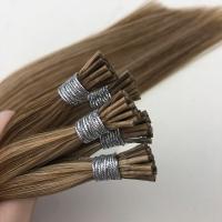 China 100% Remy Human Hair Keratin I Tip Stick Hair Extensions 16-24 Inch Straight Multi Color for sale