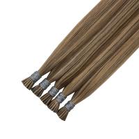 China 100% Remy Human Hair Keratin I Tip Stick Hair Extensions 16-24 Inch Straight Multi Color for sale