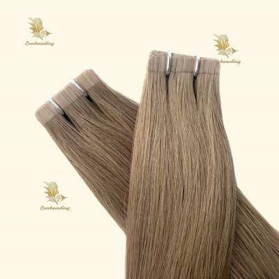China 12A Grade European Tape In Raw Unprocessed Human Hair Extensions 40g 50g Custom Lengths for sale