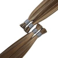 China Keratin I Tip Human Hair Extensions 1g Strand Double Drawn Smooth 12-28 Inch for sale