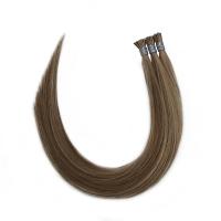 China Keratin I Tip Human Hair Extensions 1g Strand Double Drawn Smooth 12-28 Inch for sale
