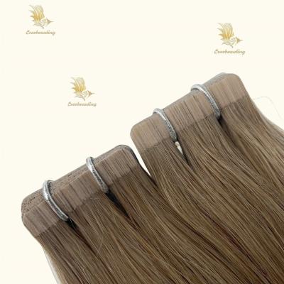 China European Double Drawn Human Hair Tape Hair Extensions 20inch 40g Seamless Tape Ins for sale