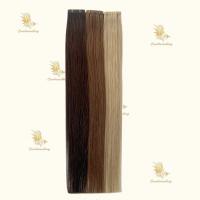 China European Double Drawn Human Hair Tape Hair Extensions 20inch 40g Seamless Tape Ins for sale