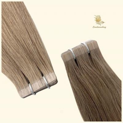 China 100% Remy Human Hair Tape In Extensions 40-60g Pack 12-30 Inch Double Drawn for sale