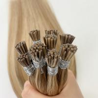 China Wholesale Russian Double Drawn I Tip Hair Extensions 100% Remy Human Hair 12-28 Inch 0.7g Strand for sale