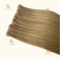 China 100% Remy Human Hair Tape in Hair Extensions 40g 60g 12 to 30 Inch Long Straight for sale