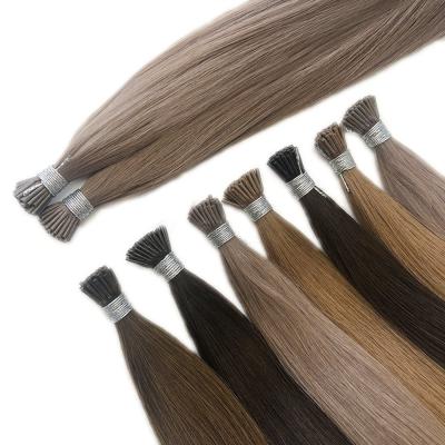 China 100% Remy Human Hair Keratin I Tip Hair Extensions 12-28 Inch 0.7g Strand for sale